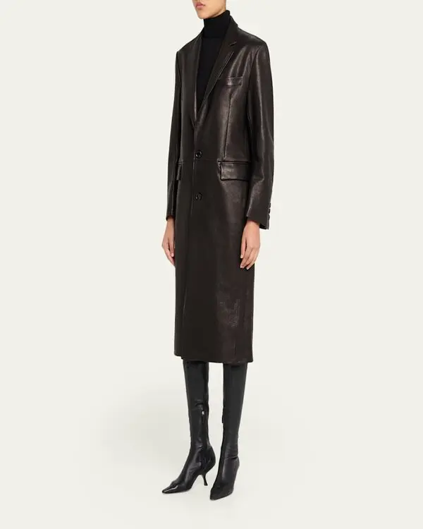 TONYWACK Vegetable-tanned Leather Coat