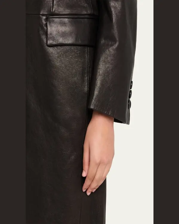 TONYWACK Vegetable-tanned Leather Coat