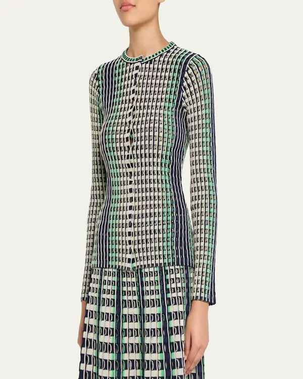 Simkhai Mabel Openwork Cardigan