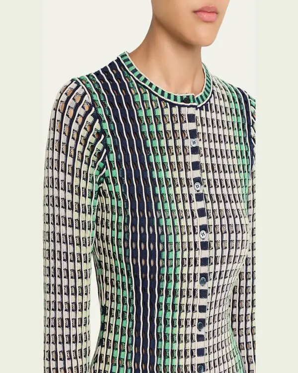 Simkhai Mabel Openwork Cardigan