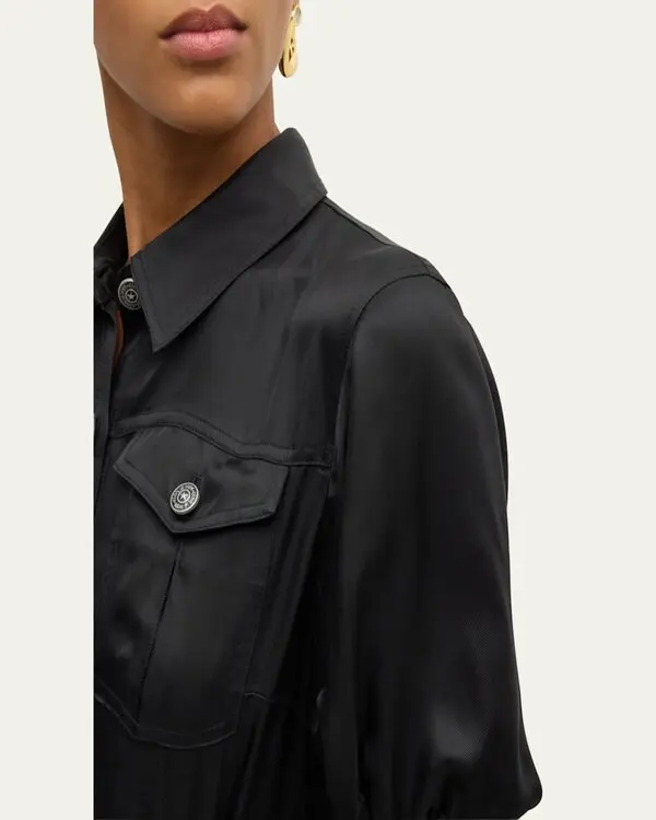 Cinq À Sept Damla Belted Mini Shirtdress