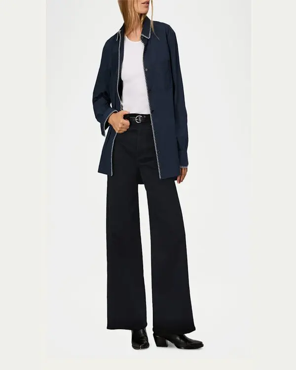 Rag & Bone Flexi Sofie Ankle Wide-leg Jeans