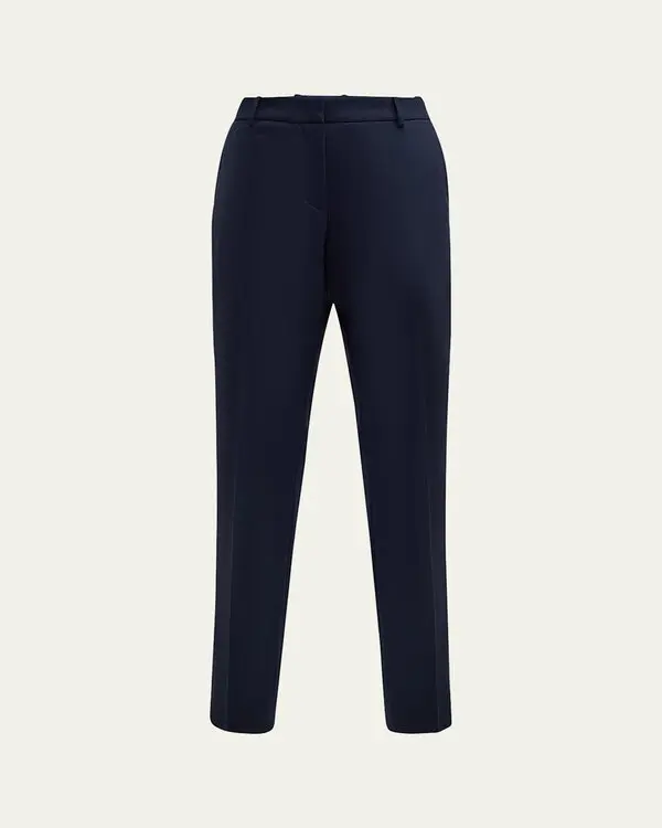 Lafayette 148 New York Clinton Cropped Stretch Wool Pants
