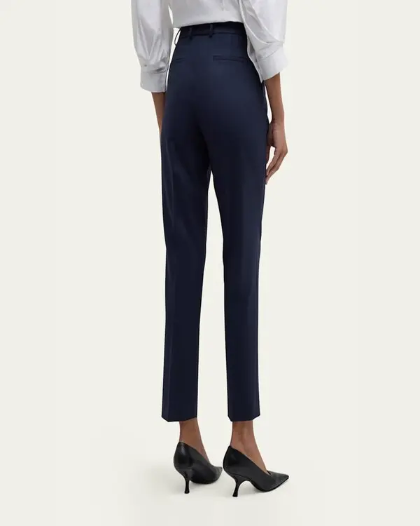 Lafayette 148 New York Clinton Cropped Stretch Wool Pants