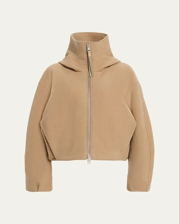 Canada Goose Chilliwack Hooded Wool Bomber Jacket - Tan