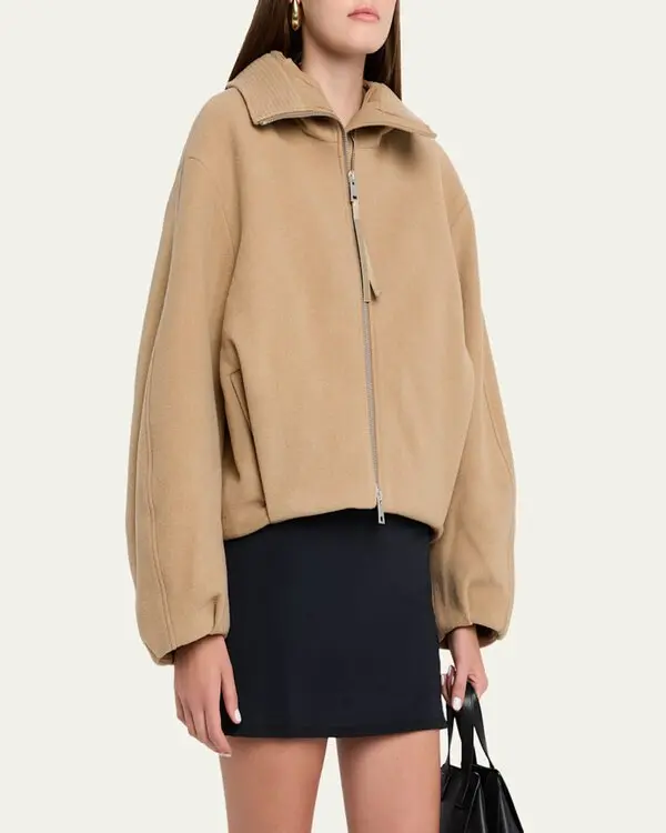 Canada Goose Chilliwack Hooded Wool Bomber Jacket - Tan