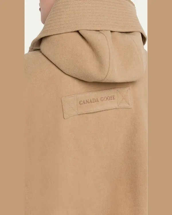Canada Goose Chilliwack Hooded Wool Bomber Jacket - Tan