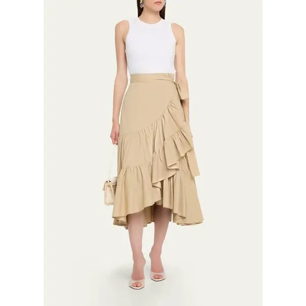 Cinq À Sept Mahlia Midi Dress - White Khaki