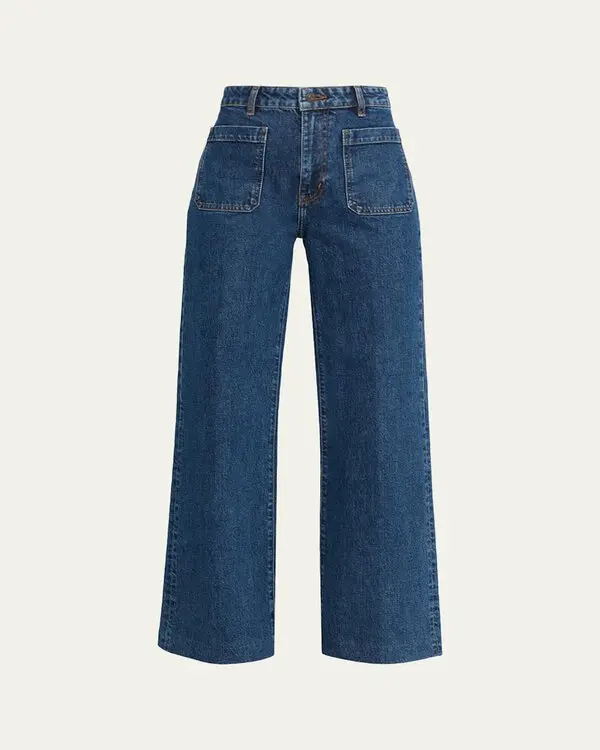 FRAME The Refined High-rise Wide Leg Jeans