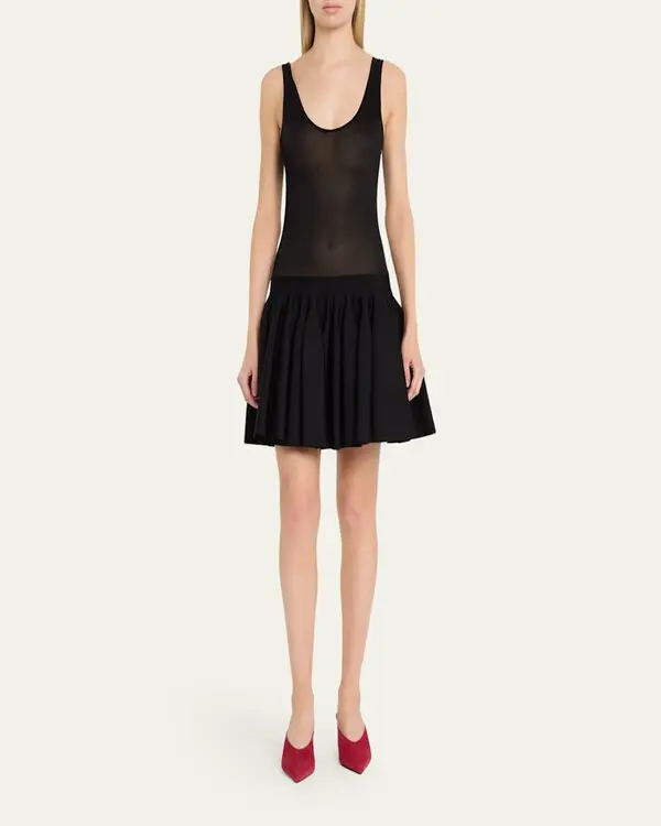 Alaïa 75mm Suede Wedge Mules