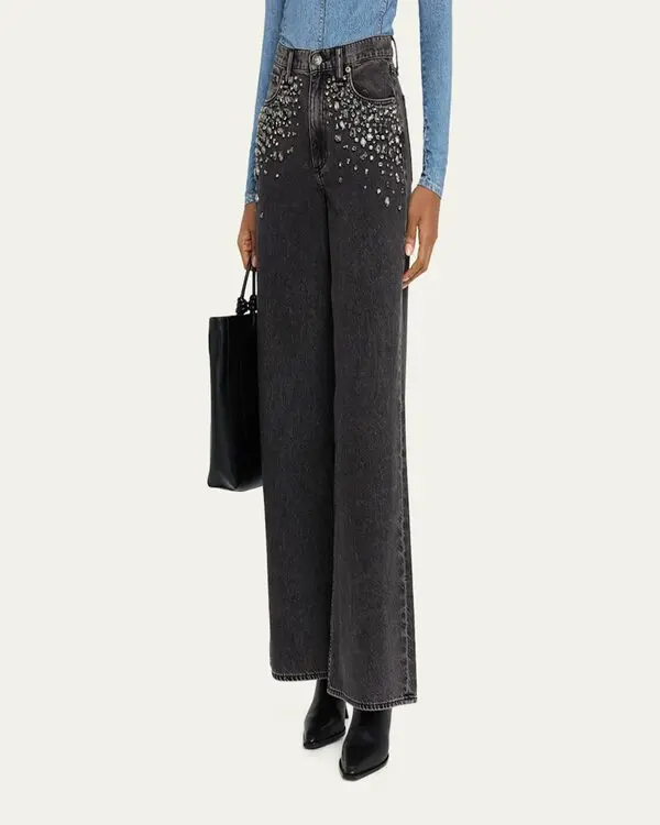 Rag & Bone Featherweight Sofie High-rise Wide Jeans