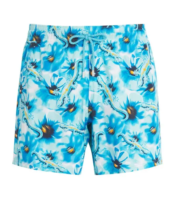 Vilebrequin Poppies And Geckos Moorea Swim Shorts - Blue