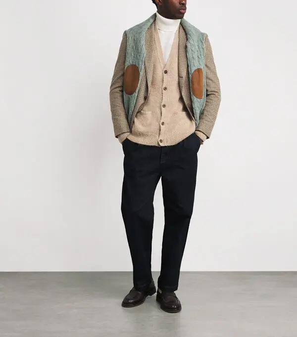 Polo Ralph Lauren Wool-blend Elbow-patch Cardigan