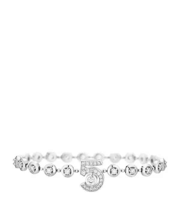 Chanel Eternal N°5 Diamond Line Bracelet - White