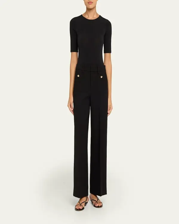 FRAME Le Slim Palazzo Trousers