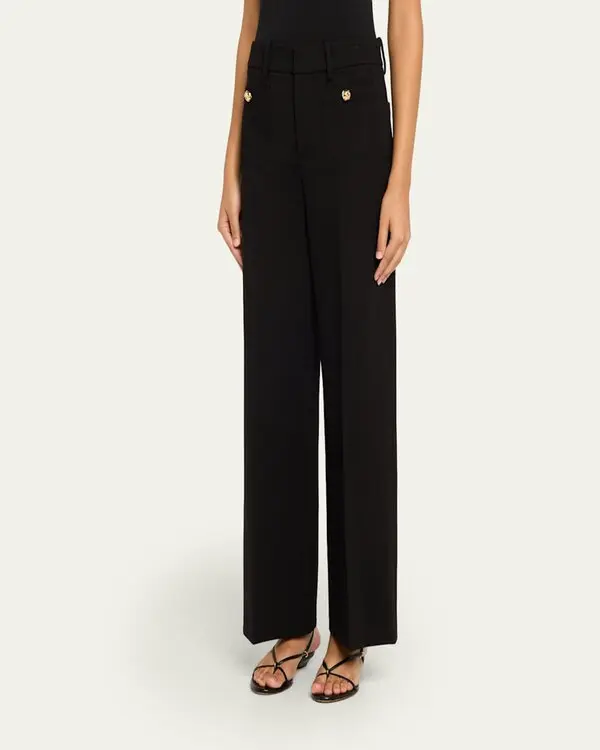 FRAME Le Slim Palazzo Trousers