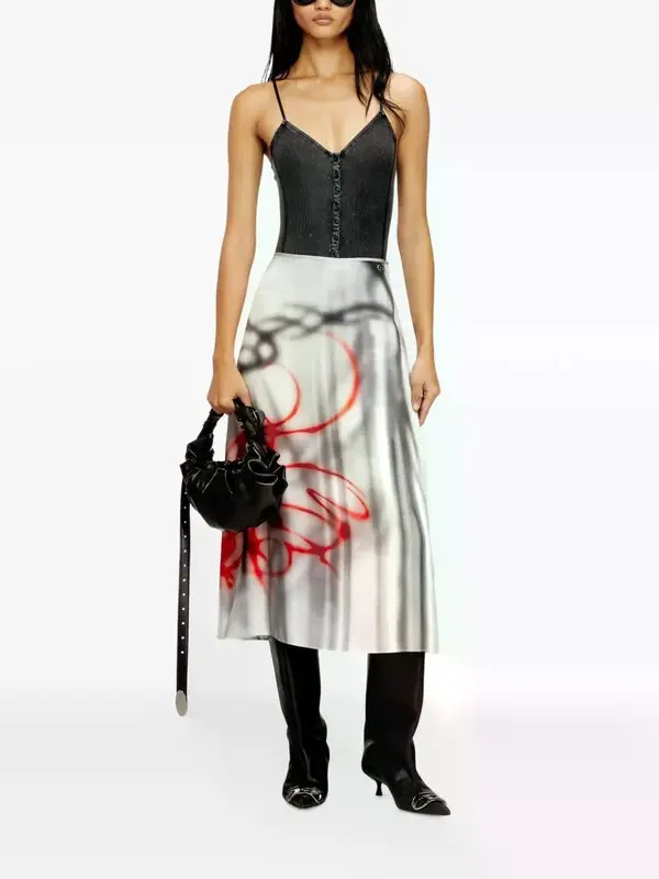 DIESEL® Printed Midi Skirt