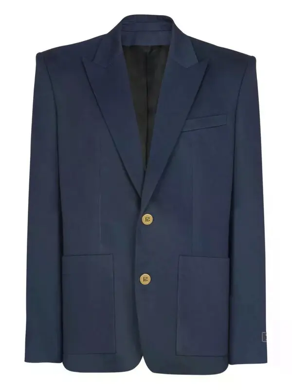 Balmain Twill Two-button Blazer