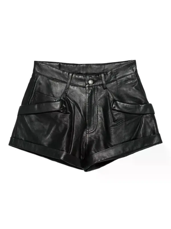 R13 Leather Shorts