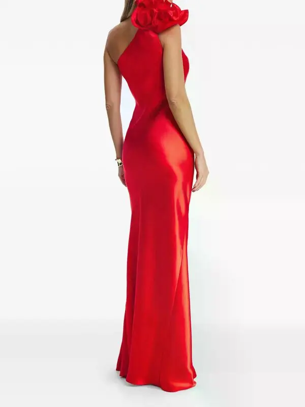 IL VOLO Aster Flower-embellished Maxi Dress - Red