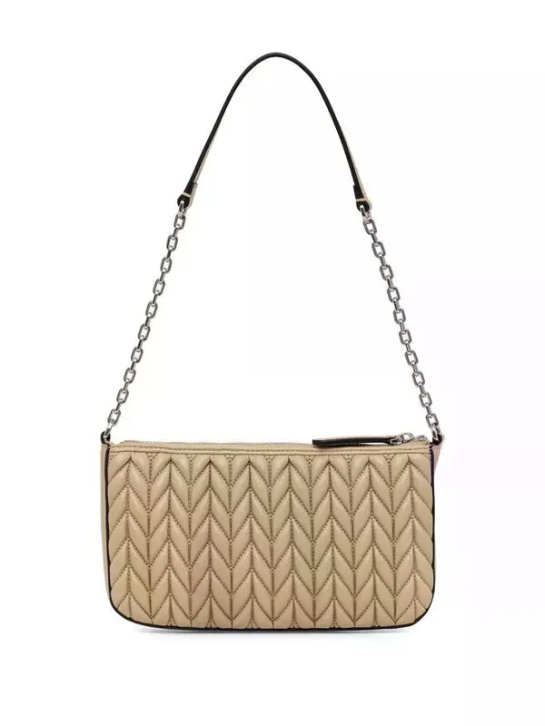 Karl Lagerfeld Quilted Shoulder Bag With Chain Strap