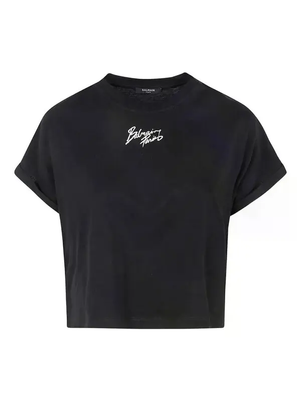 Balmain Logo T-shirt - Black