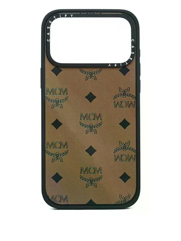 Mcm X Casetify Monogram-pattern Iphone 17 Pro Max Case - Brown
