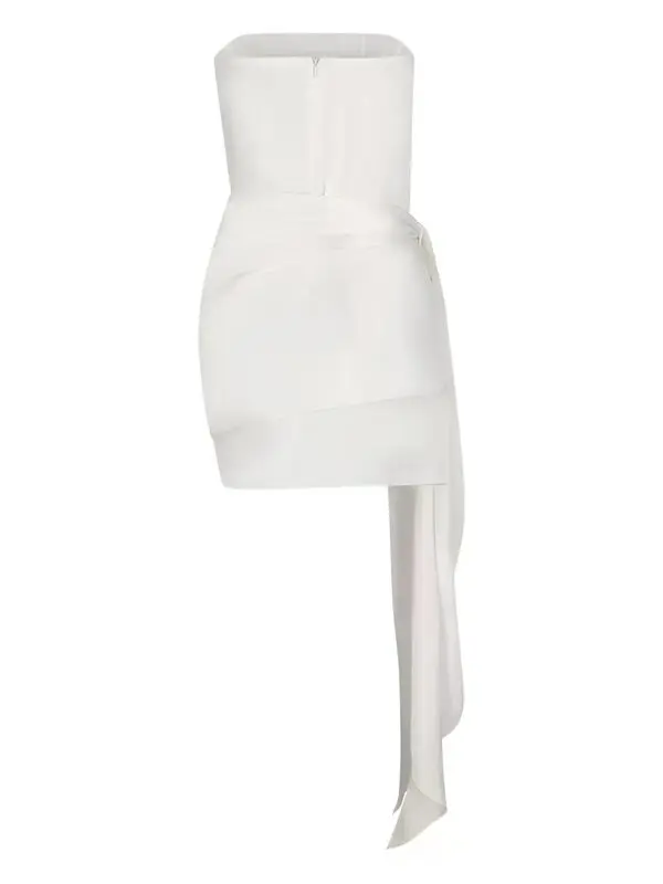 David Koma Tie Strapless Mini Dress