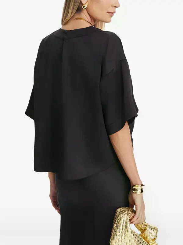 IL VOLO Short-sleeve Cropped T-shirt - Black
