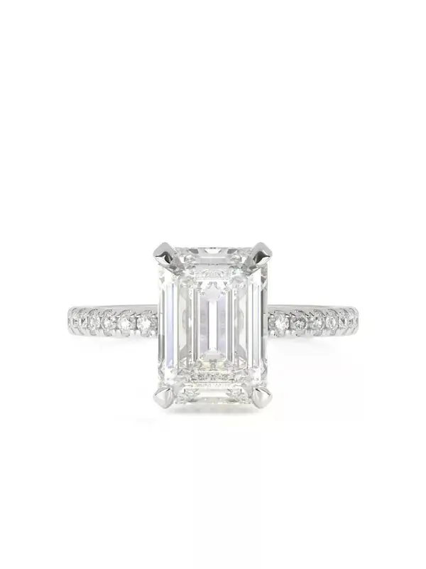 JEWELS AFICIONADO 14k White Gold Diamond Ring - Silver