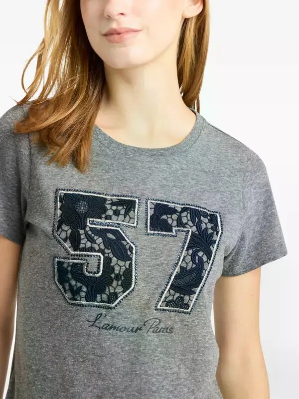 Cinq À Sept Lace Detail T-shirt