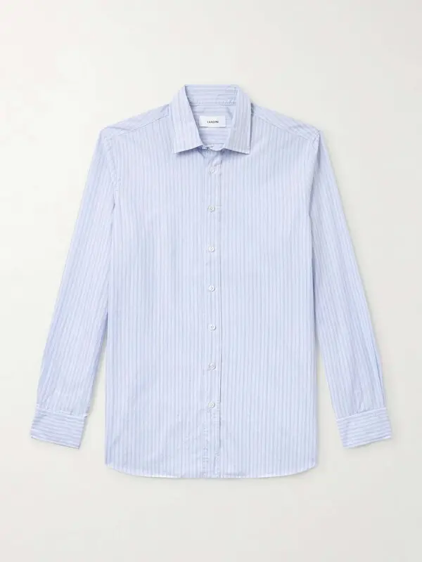 LARDINI Striped Cotton Shirt