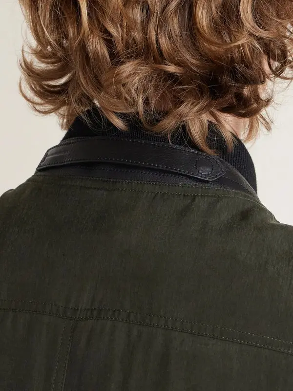 TOM FORD Gabardine Bomber Jacket - Green