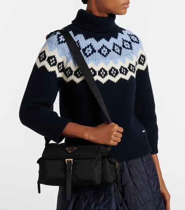 Prada Re-nylon Medium Crossbody Bag - Black
