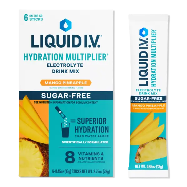 LIQUID I.V. Hydration Multiplier Electrolyte Drink Mix Sugar Free Mango Pineapple - One-color