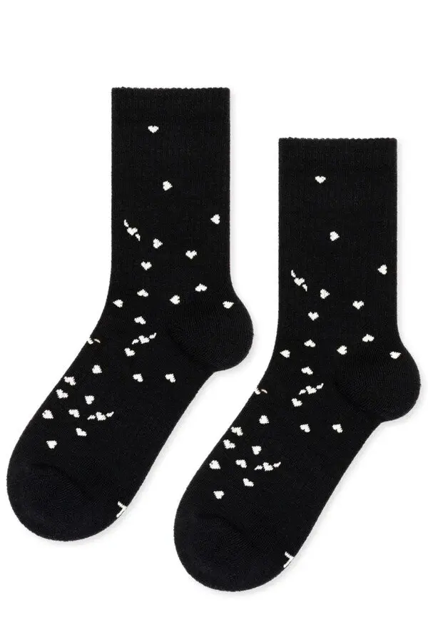 Velvet By Graham & Spencer Imi Athletic Wool Crew Socks - Black