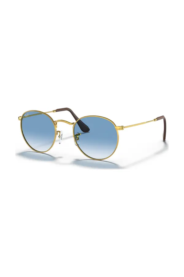 Ray-ban Rb3447 Round Metal Sunglasses - Blue