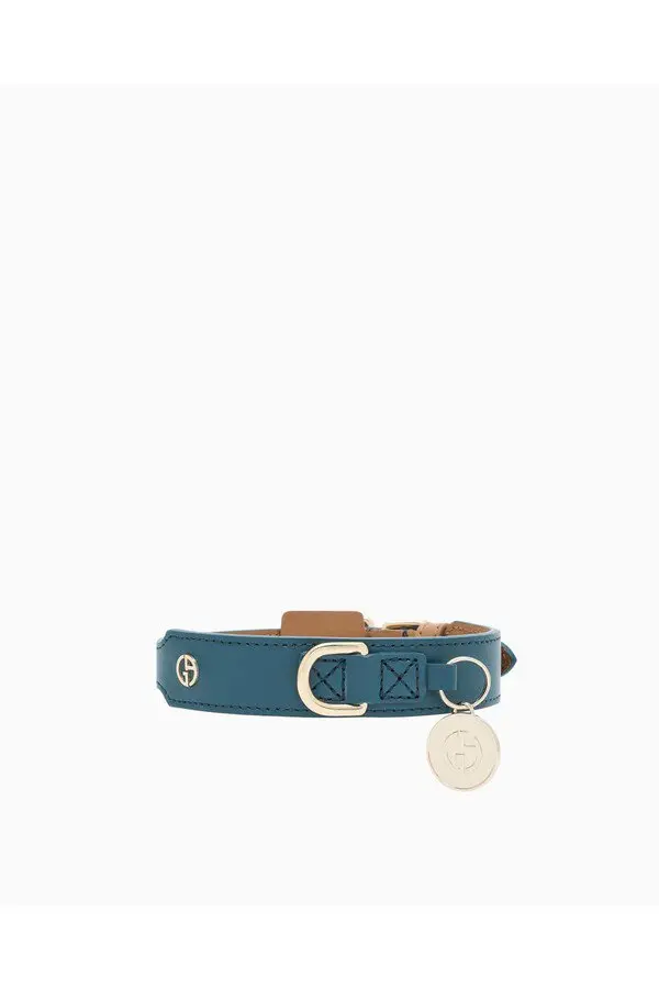 Giorgio Armani Poldo X Leather Collar - Blue
