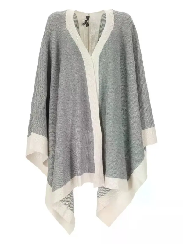 Lorena Antoniazzi V-neck Colorblock Cape