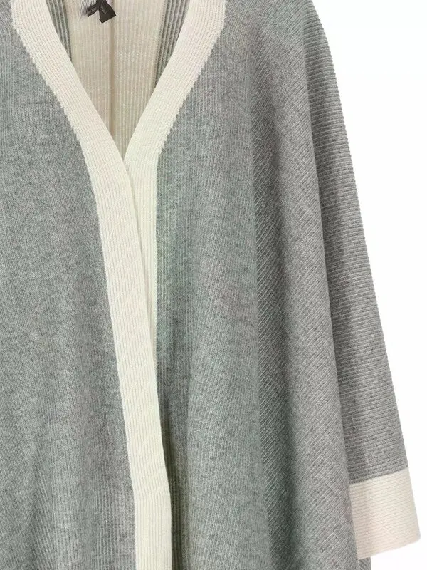 Lorena Antoniazzi V-neck Colorblock Cape