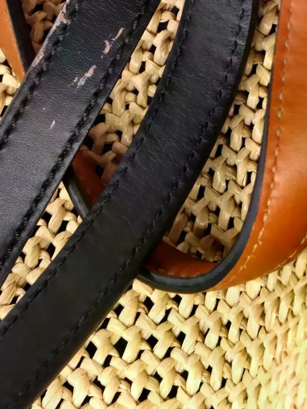 Fendi Peekaboo X-raffia Medium Tote Bag