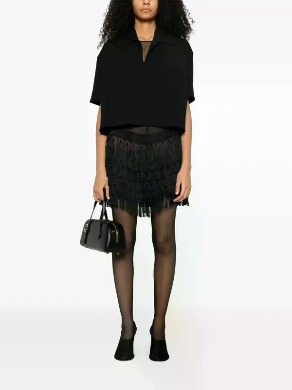 JIL SANDER V-neck T-shirt - Black
