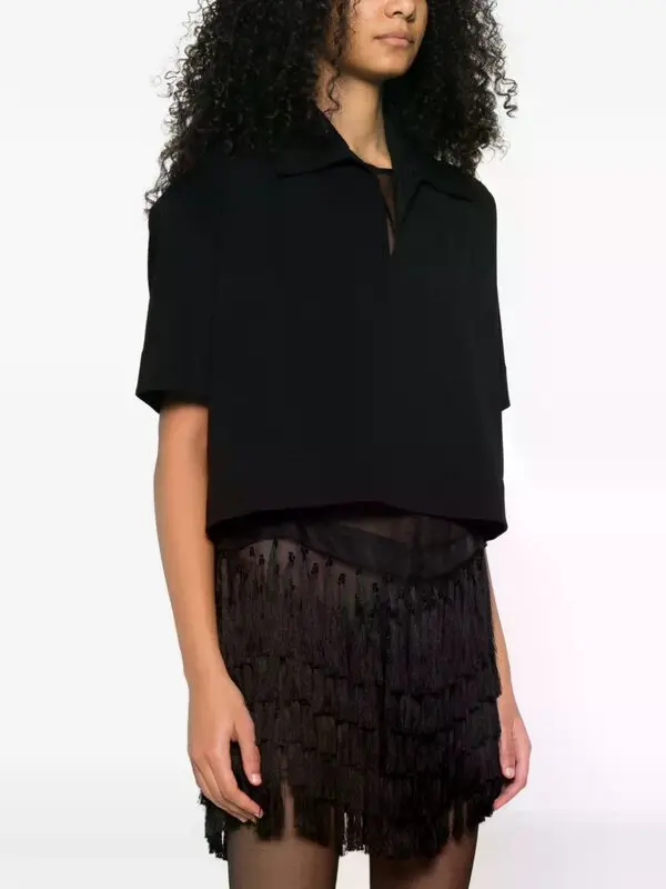 JIL SANDER V-neck T-shirt - Black