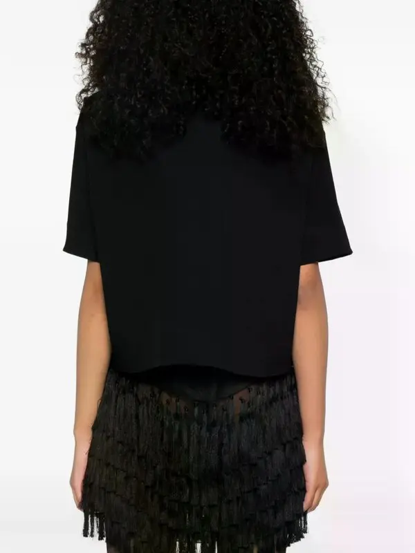 JIL SANDER V-neck T-shirt - Black