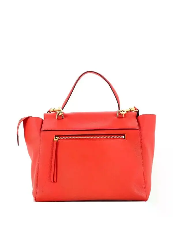 Celine Belt Bag Textured Leather Mini Shoulder Bag - Red