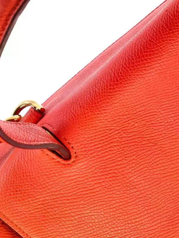 Celine Belt Bag Textured Leather Mini Shoulder Bag - Red