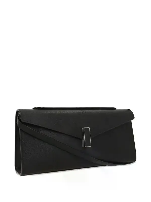 VALEXTRA Leather Envelope Clutch - Black