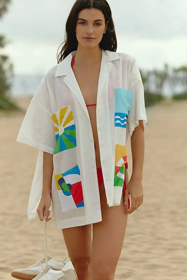CELANDINE Boxy Buttondown Shirt