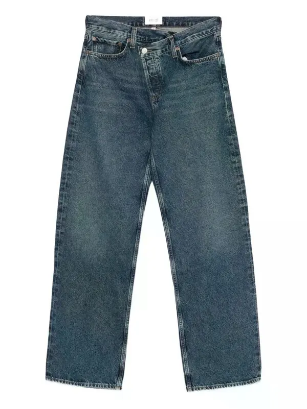 AGOLDE Asymmetrical Waistband Wide-leg Jeans