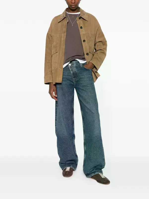 AGOLDE Asymmetrical Waistband Wide-leg Jeans